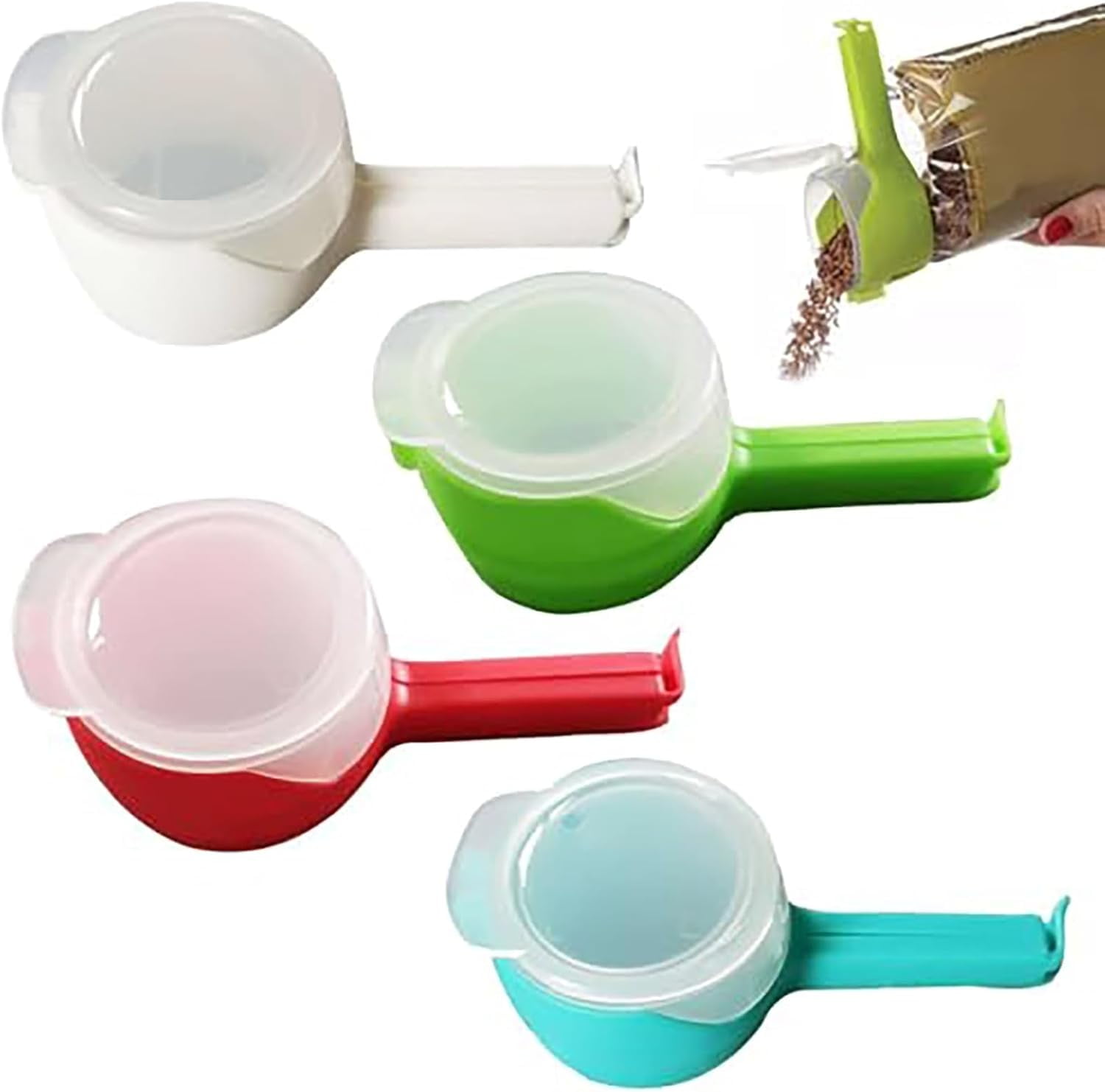 Snack Clips That Pour,bag Clips with Pour Spout,food Storage Clips for ...