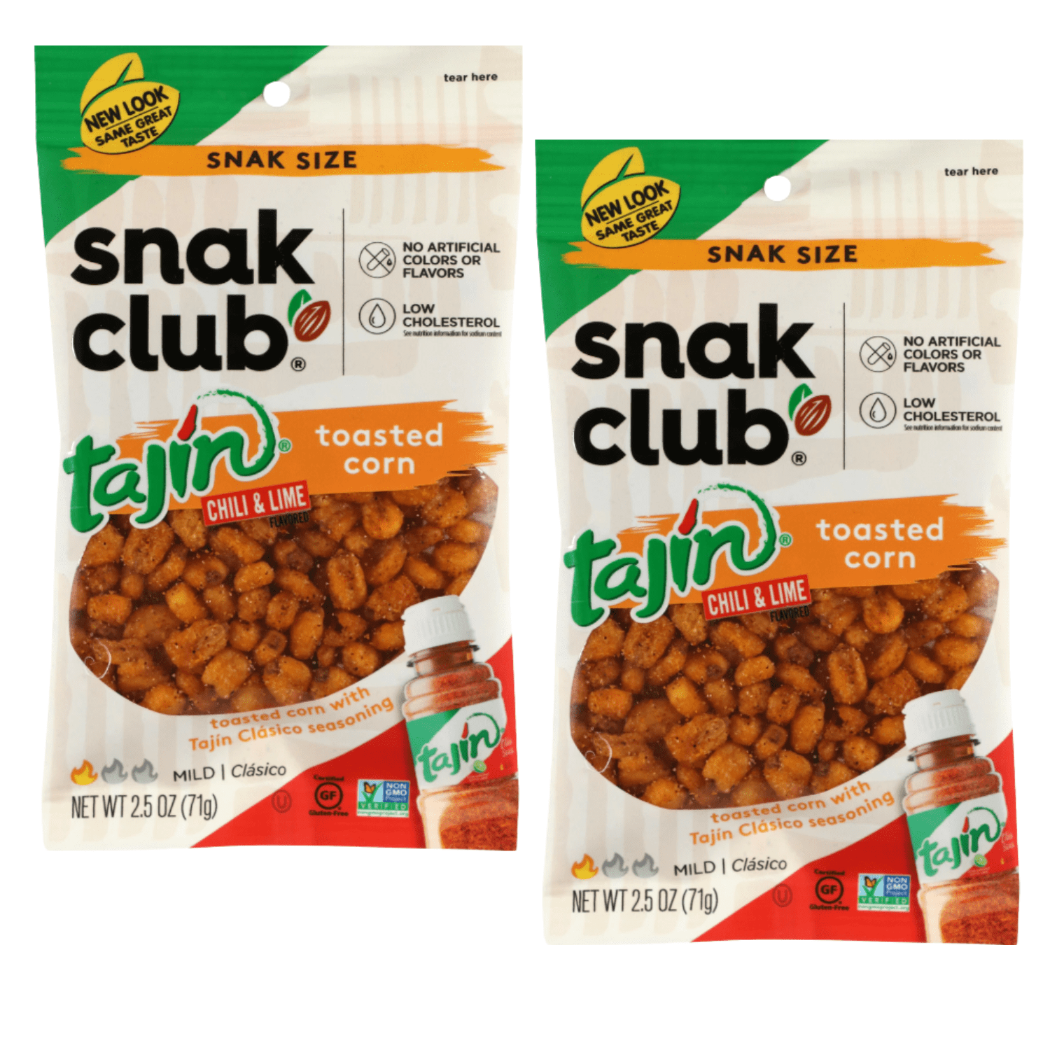 Snak Club Toasted Corn, Tajin Chili Lime Flavor, Low-Cholesterol Snacks ...