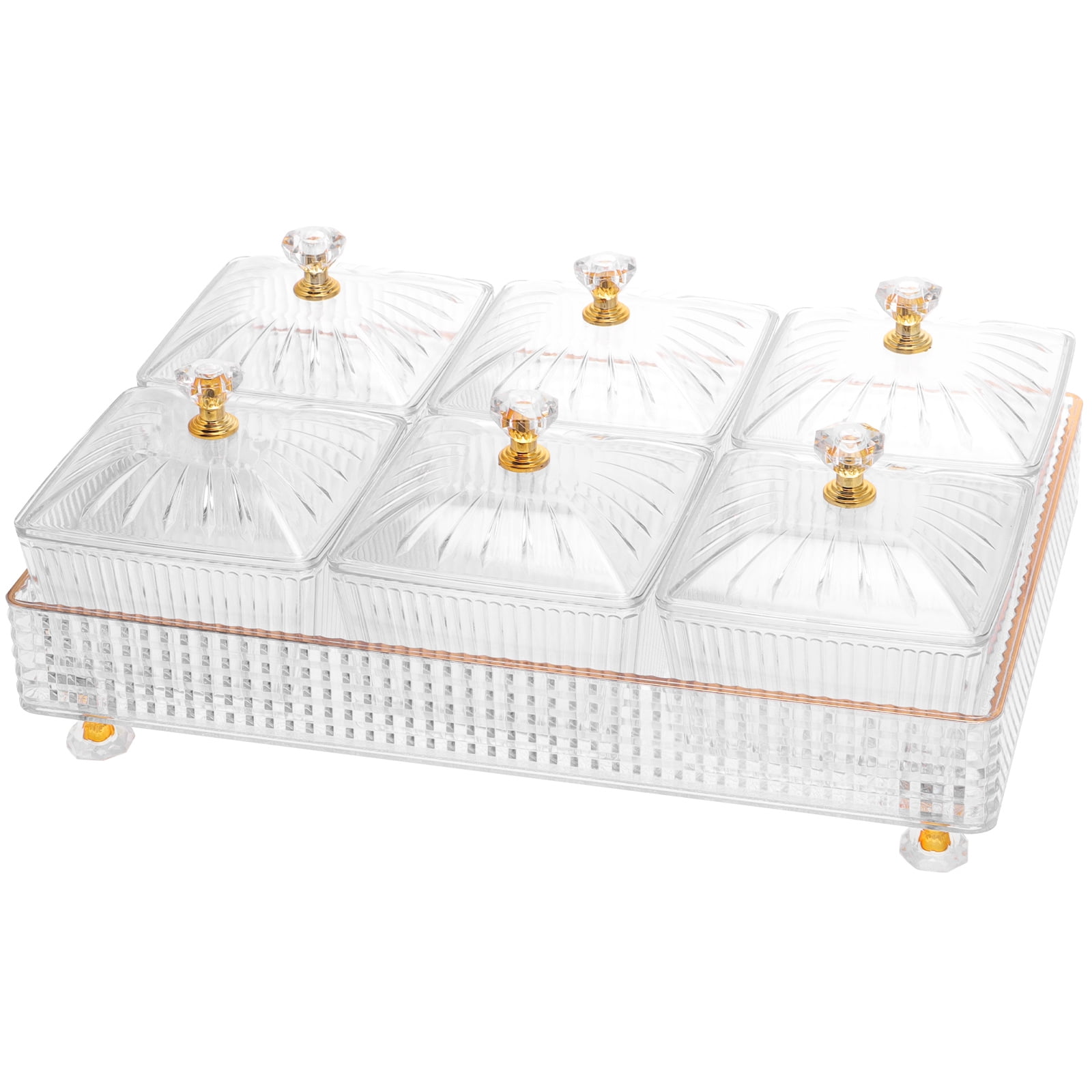 Snack Compartment Platter Plate Platters Candy Dish for Office Desk ...