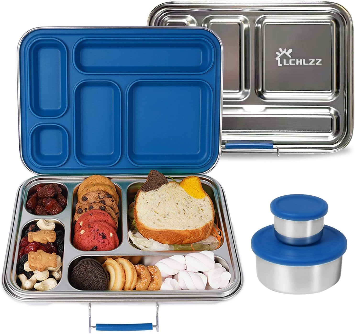 Snack Containers (20 Pack), 4 Compartments Snackle Box Container, Meal ...