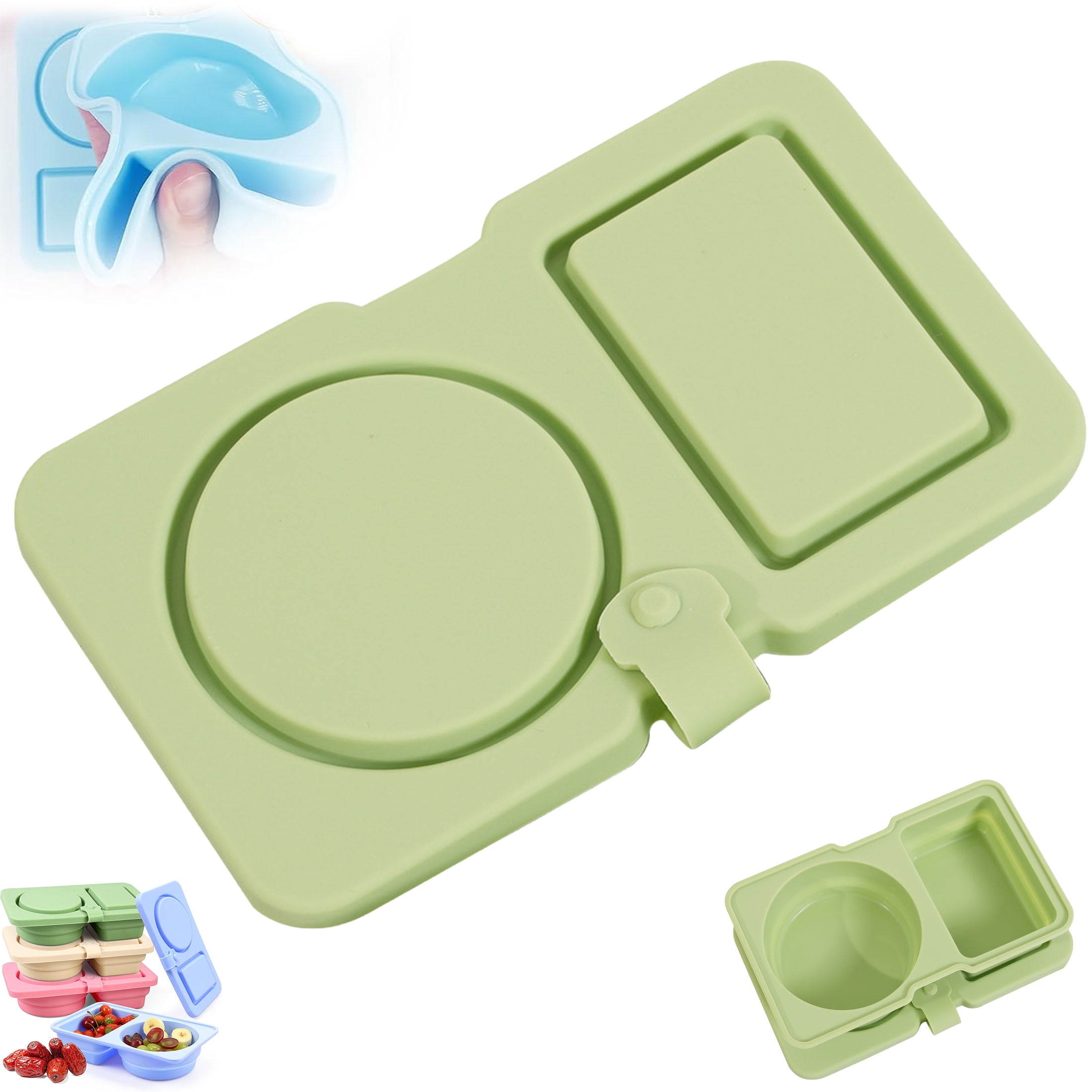 Snack Containers for Kids/Kids Snack Container with Lids,Silicone ...