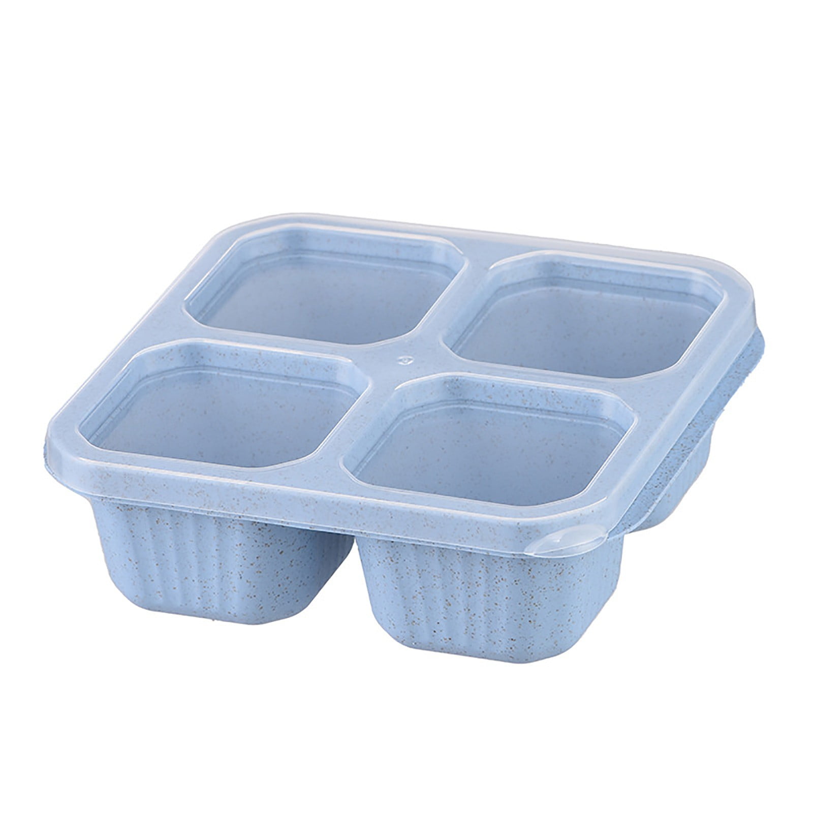 Snack Containers Reusable Bento Snack Box 4 Compartment Food Storage ...
