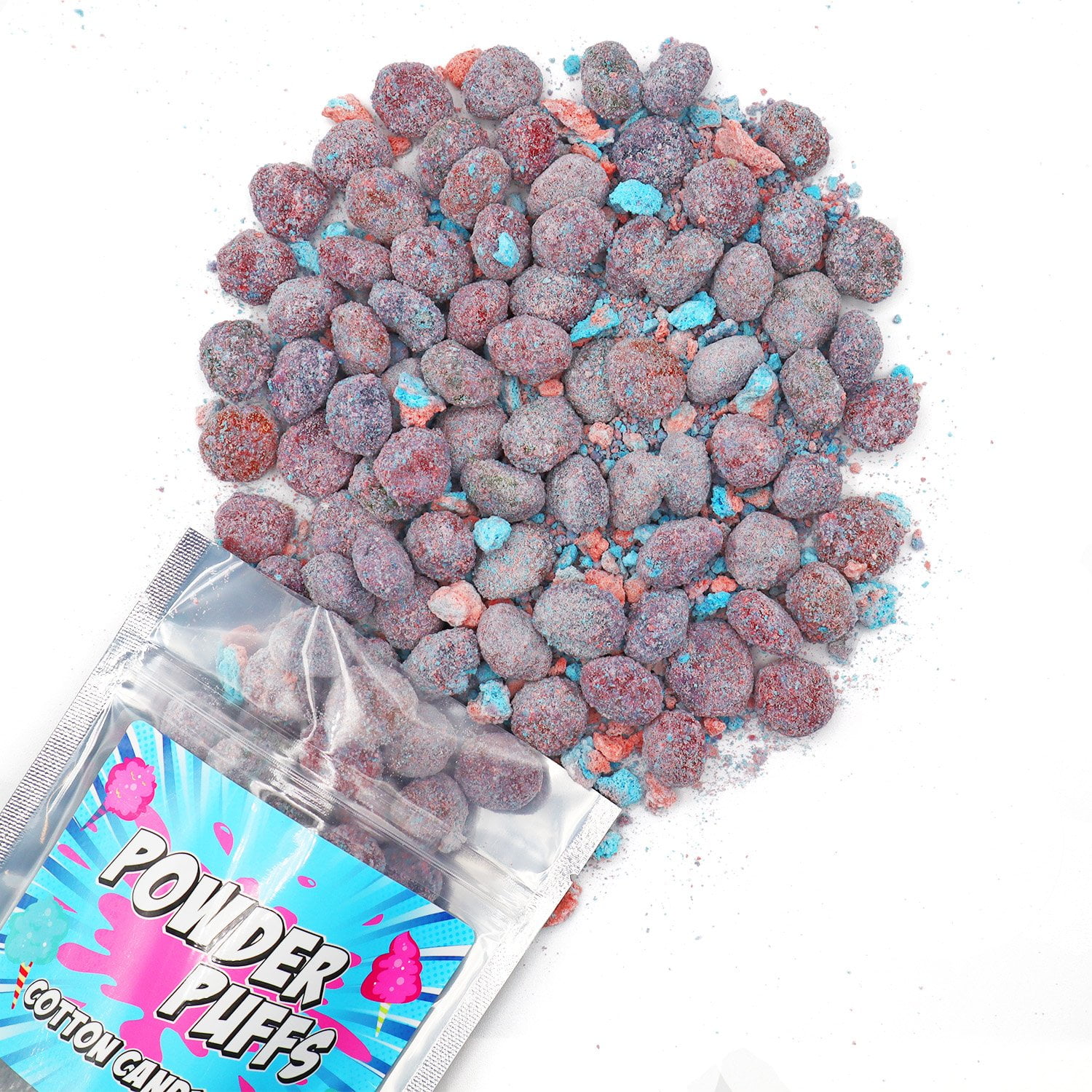 Snack Crackle Shop Cotton Candy Gushemz, 10 Ounce, Fruity Chewy Gummy ...