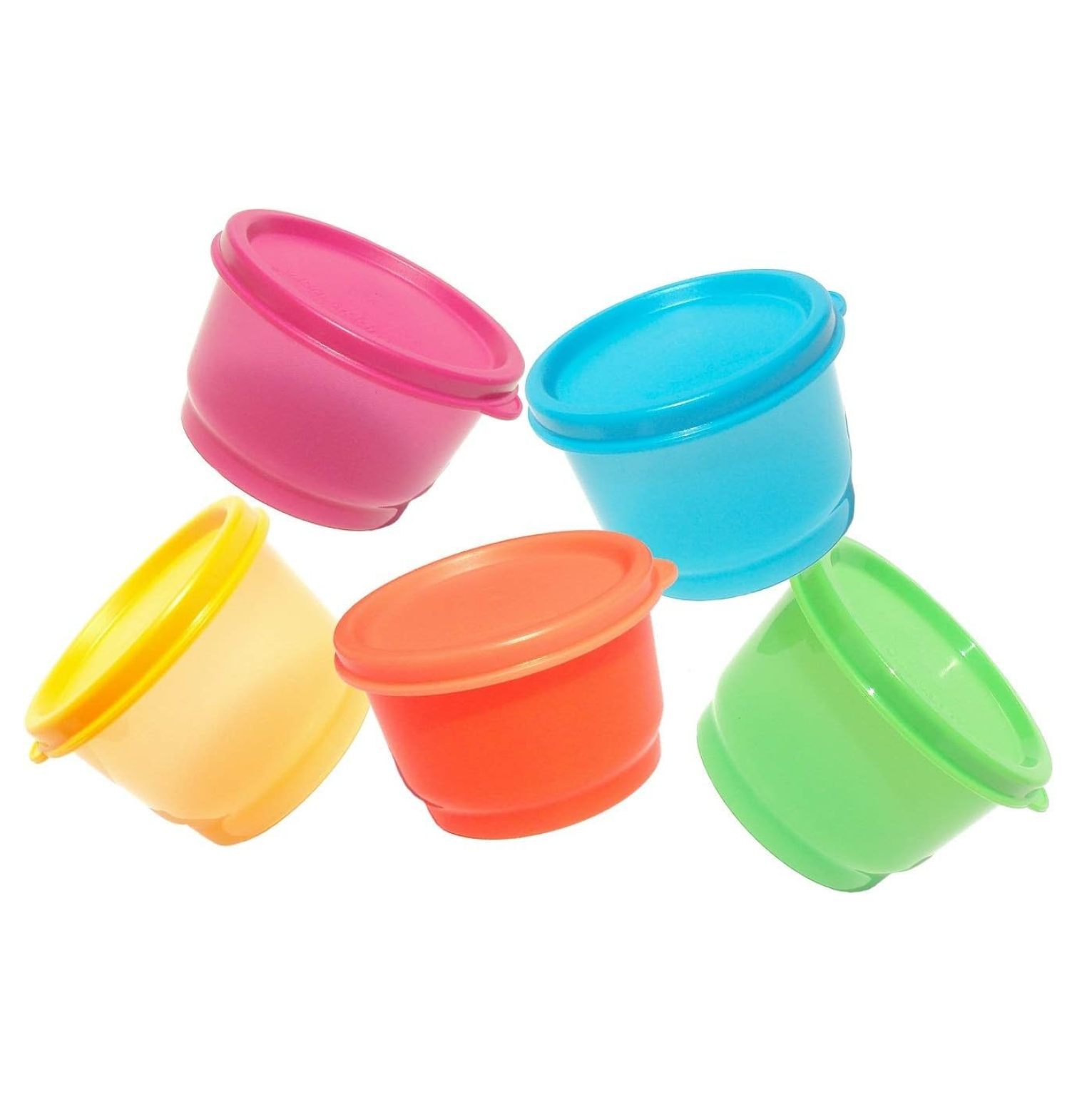 Snack Cup Lunch Set of 5 Small Bowls HTF Colors - Walmart.com