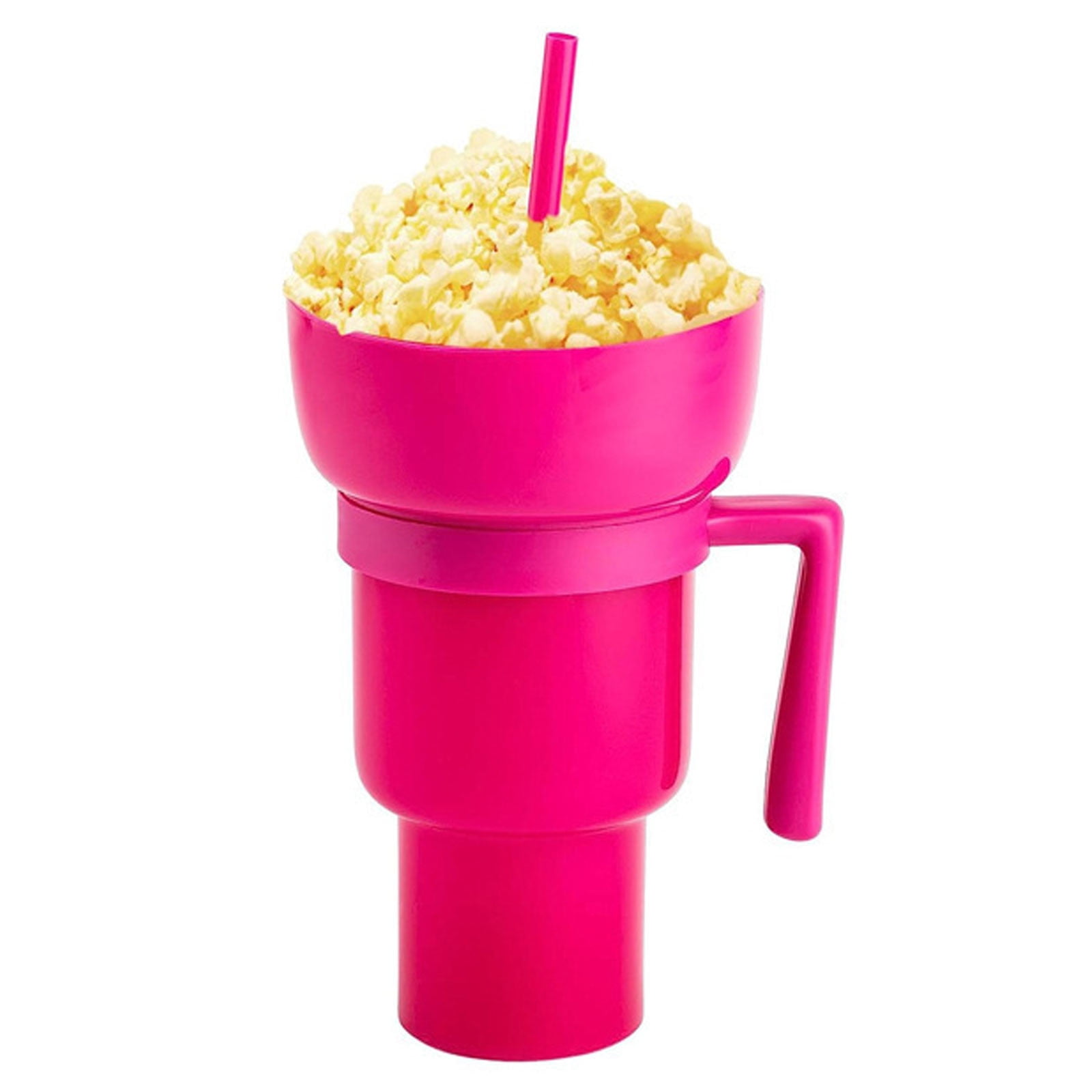 Snack Cup With Straw, Stadium Popcorn Cup, Multifunctional Cups ...