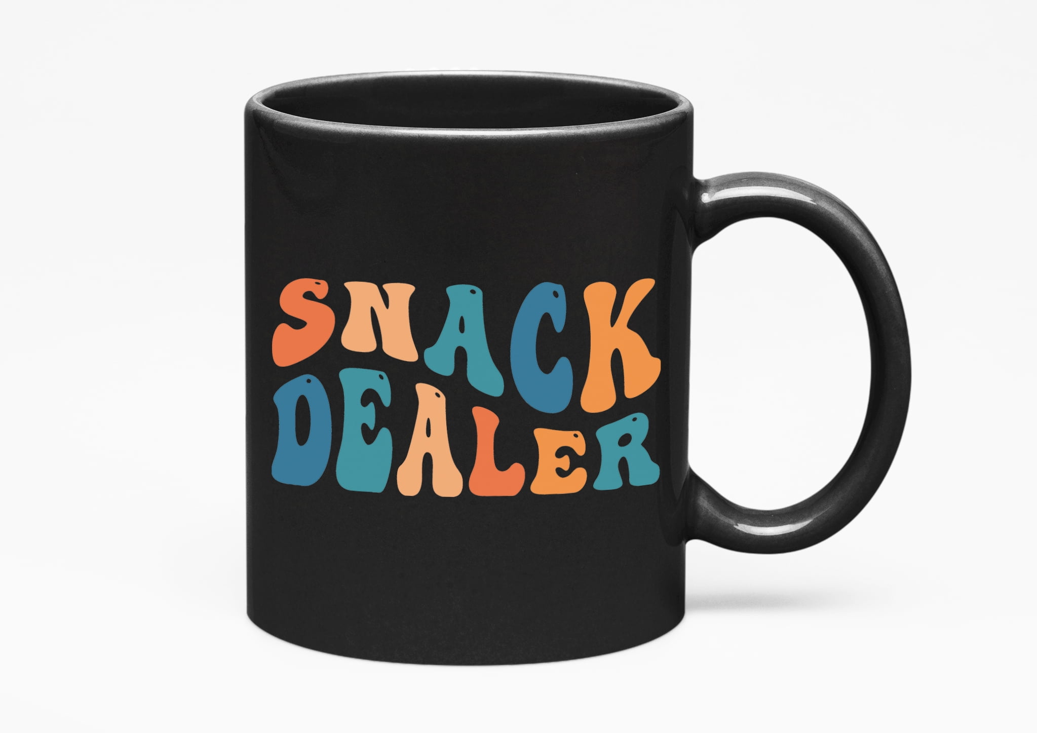 Snack Dealer, Moms of Kids Themed, Groovy Retro Wavy Text Merch Gift ...