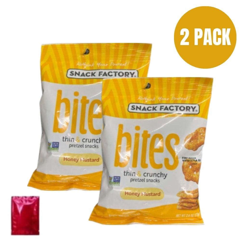 Snack Factory Pretzel Crisps Bites Honey Mustard, Thin & Crunchy ...