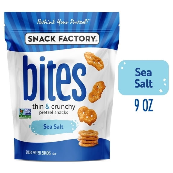 Snack Factory Sea Salt Bites, 9 oz Bag - Walmart.com