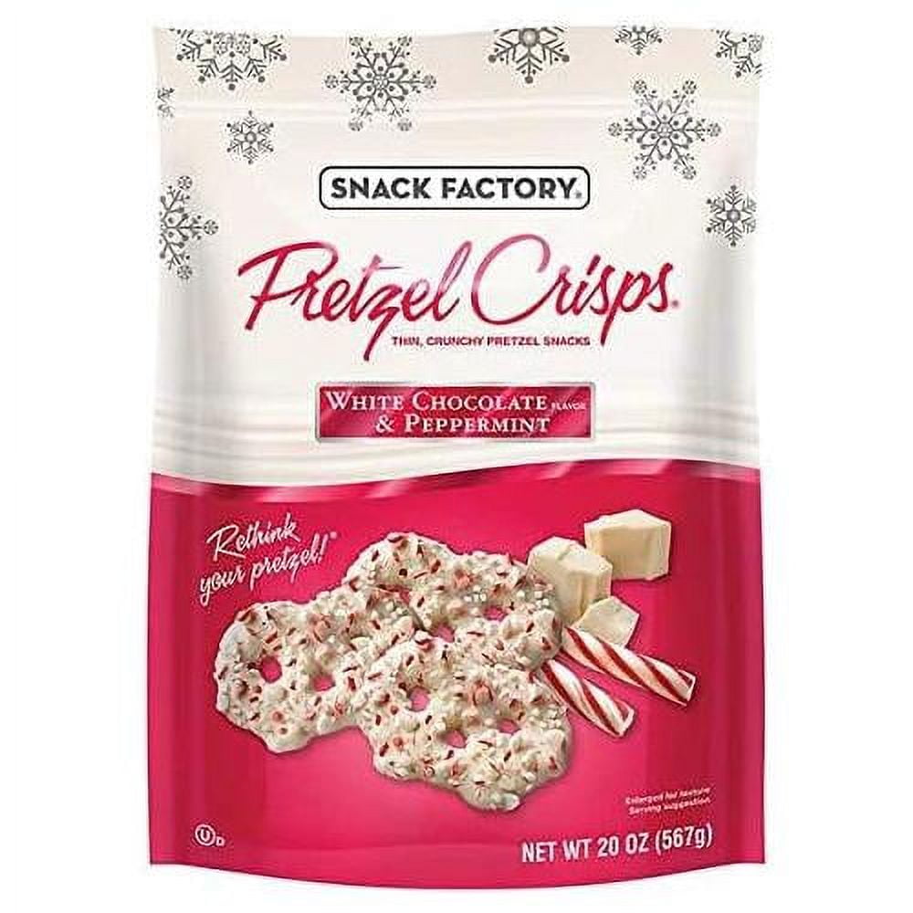 Snack Factory White Chocolate & Peppermint Pretzel Crisps - 20 Oz ...