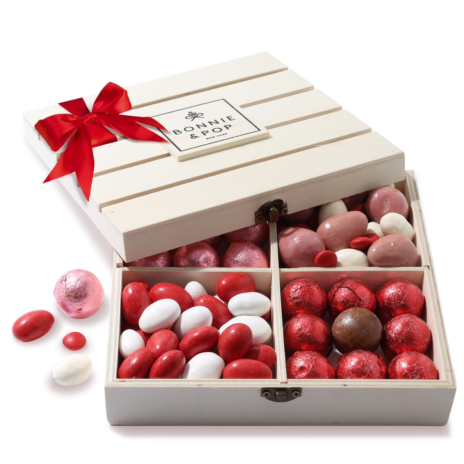 Snack Gift Box - Mixed Nuts, Chocolate, Candy Almonds, Foiled ...