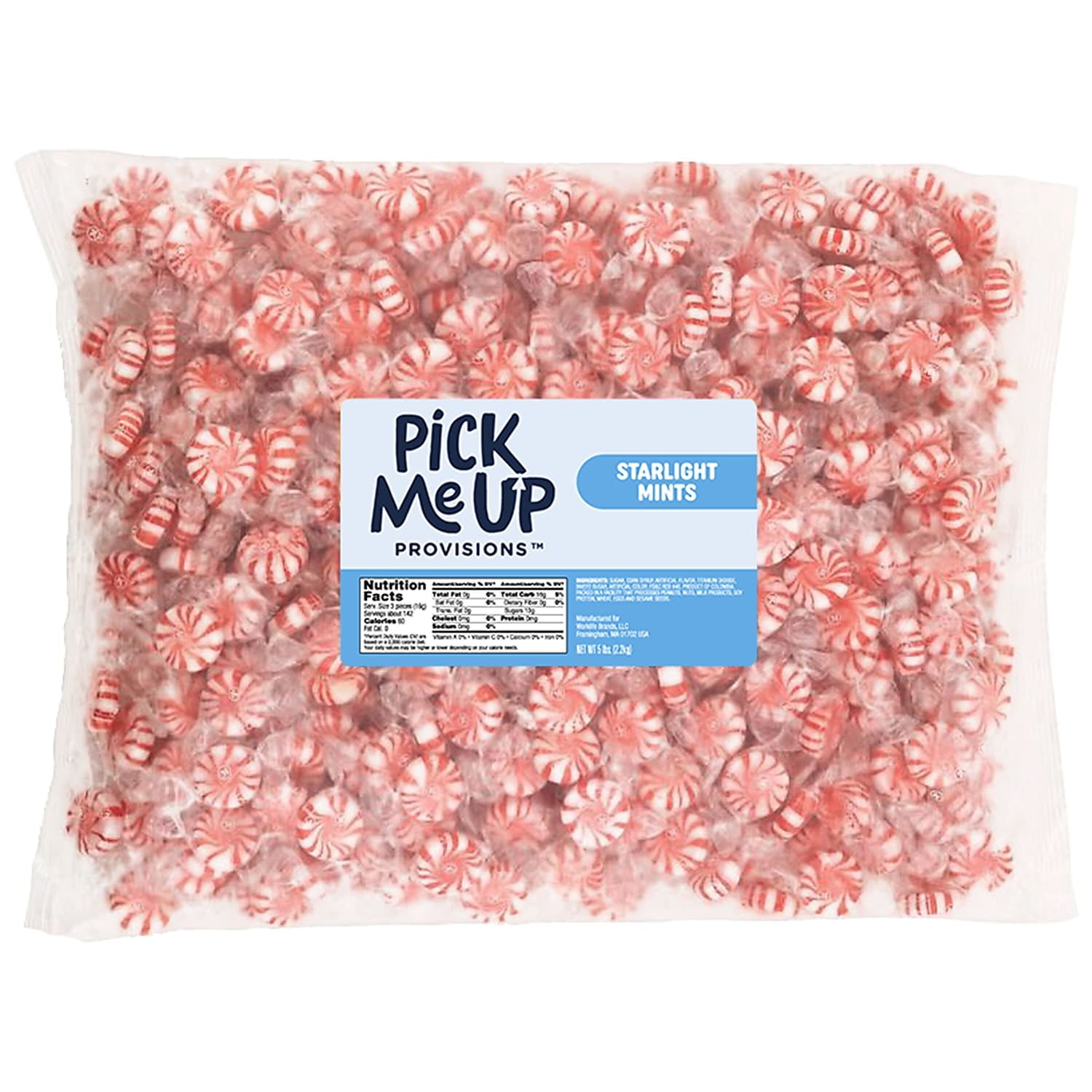 Snack Jar Starlight Mints, Candy, Fat-Free, 4.9 lbs, Pack of 425 ...