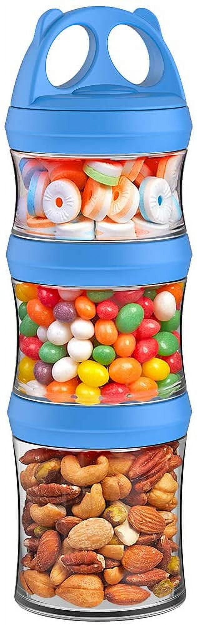 Snack Jars 3-Piece BPA Free Stackable Containers - Twist Lock,.fit ...