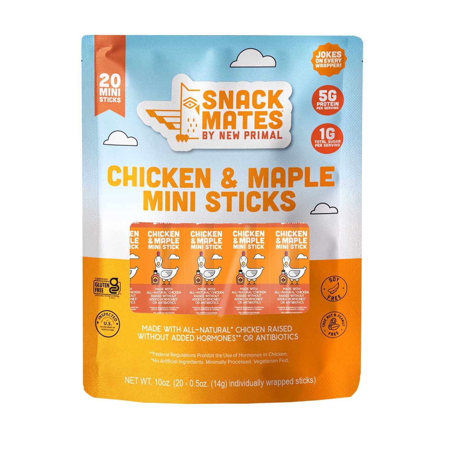 Snack Mates Chicken & Maple Mini Sticks, 10 oz. - Walmart.com