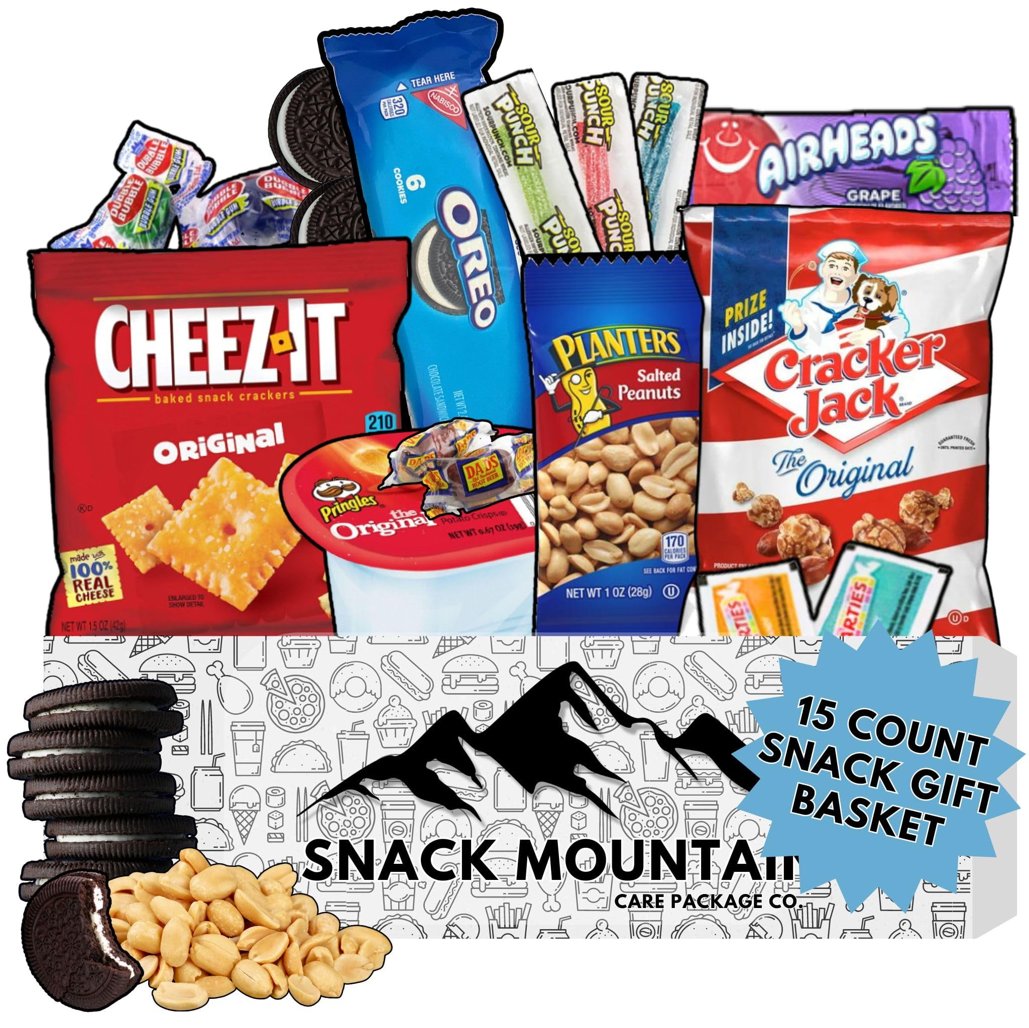 Snack Mountain Care Package Variety HYZ01 Snack Kit Basket Snack Food ...