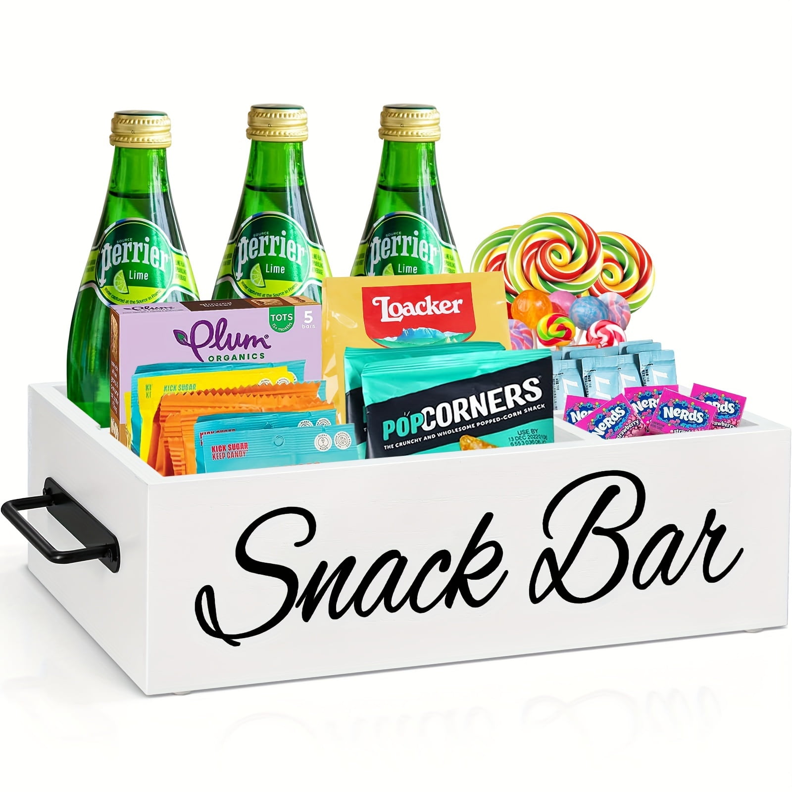 Snack Organizer For Home & Kitchen Organization, Wooden Pantry Storage ...