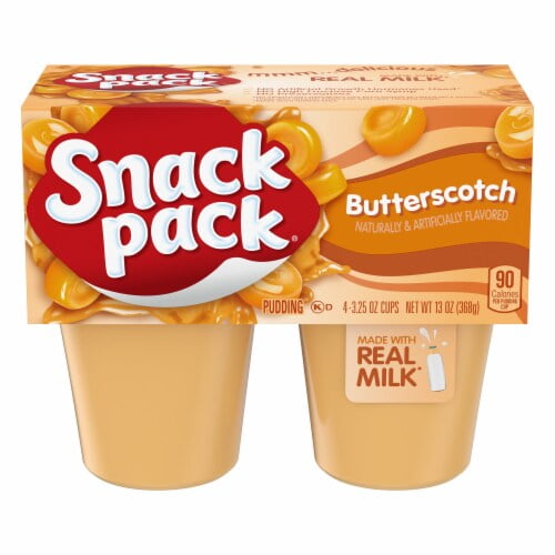Snack Pack Butterscotch Flavored Pudding Cups 13 OZ Packaging May Vary ...