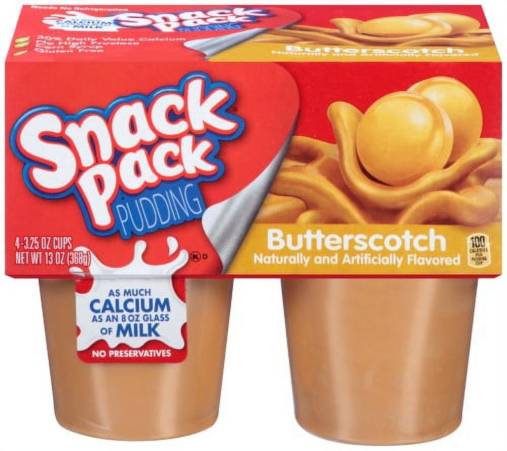 Snack Pack Butterscotch Pudding Cups (Pack of 2) - Walmart.com