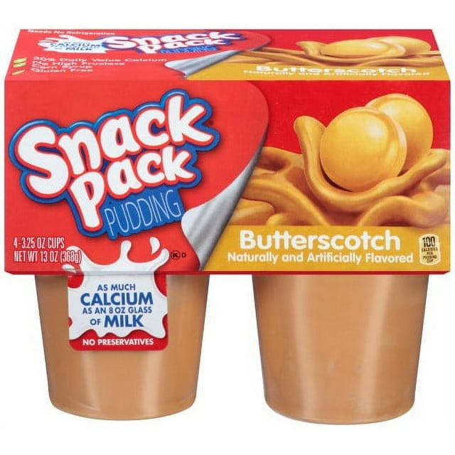 Snack Pack Butterscotch Pudding Cups (Pack of 2) - Walmart.com