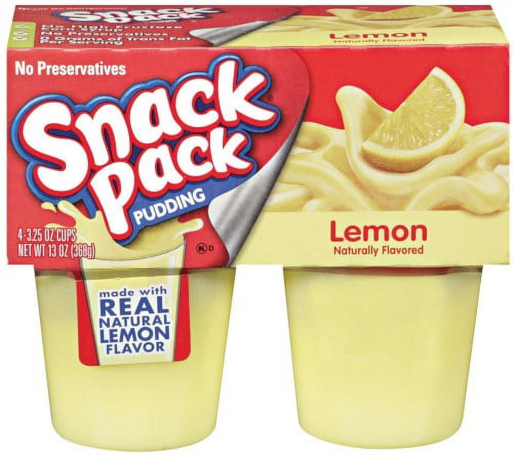 Snack Pack Lemon Pudding Cups (Pack of 10) - Walmart.com
