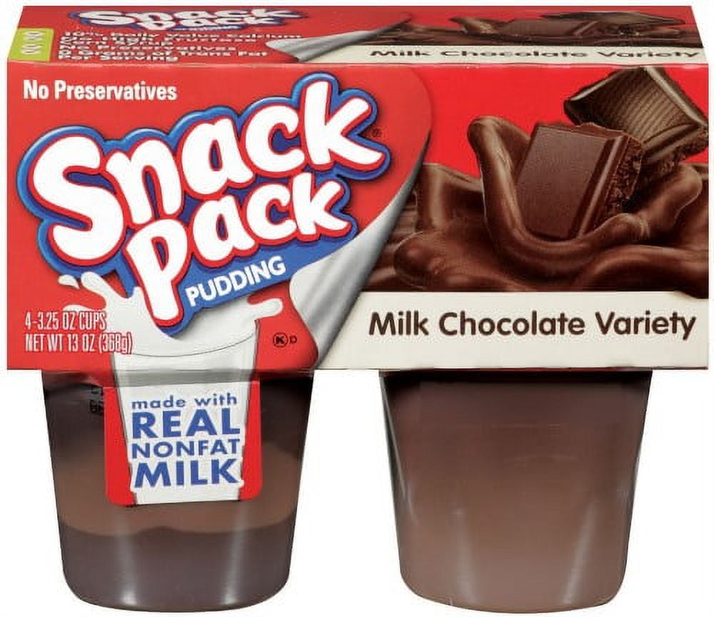 Snack Pack Milk Chocolate Variety Pudding Cups (Pack of 20) - Walmart.com