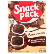 Great Value Chocolate Pudding Cups, 3.25 oz, 4 Count - Walmart.com