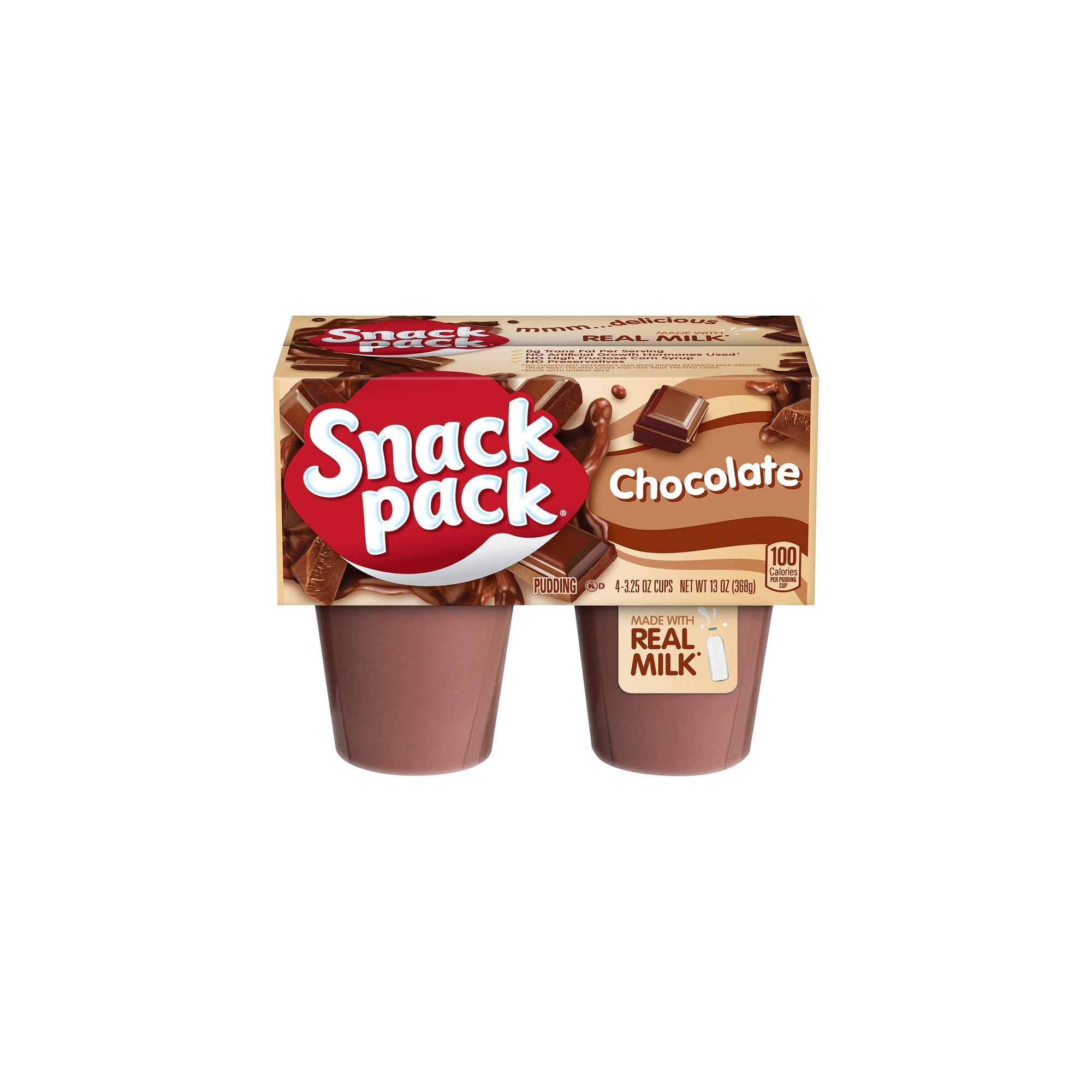 Snack Pack Pudding Cups Chocolate (Pack of 12) - Walmart.com