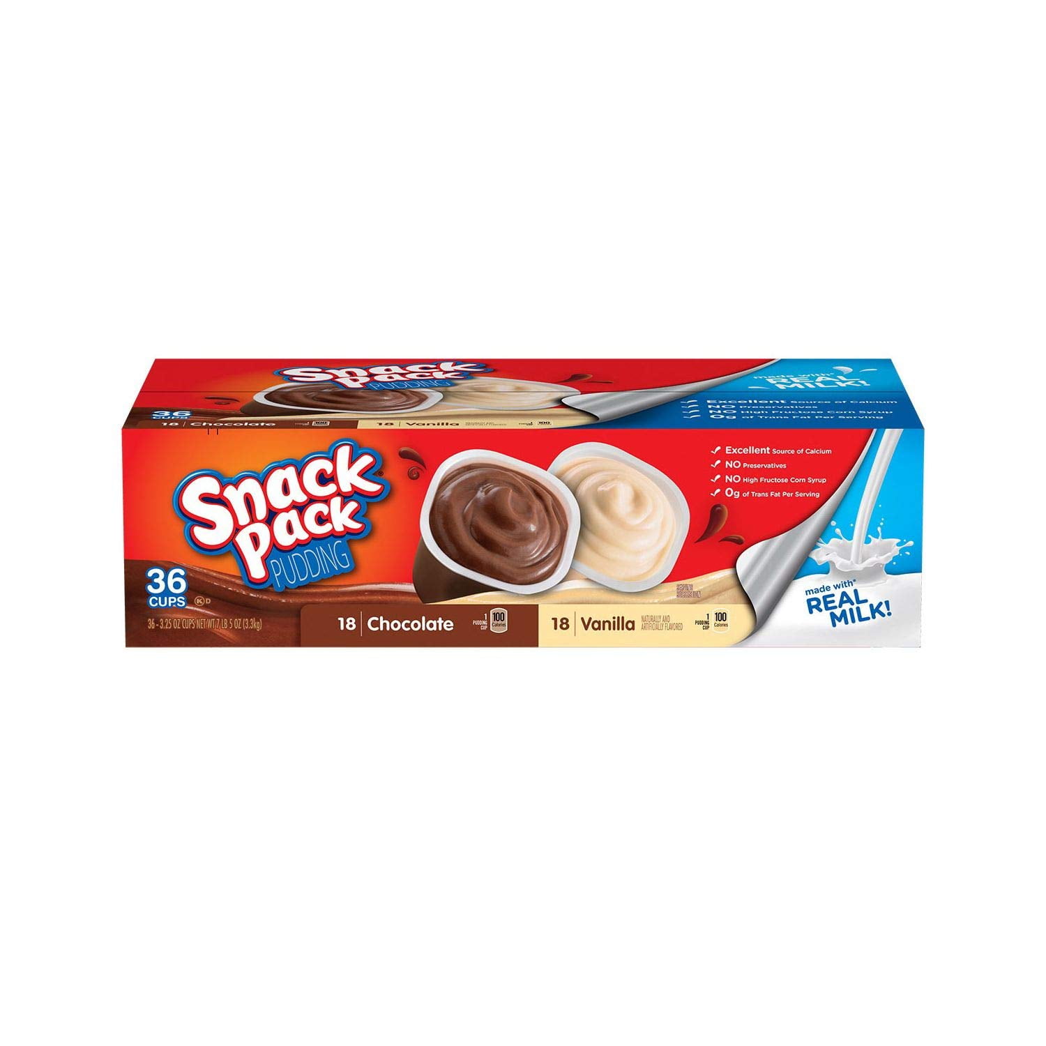 Snack Pack Pudding Variety Pack 3.25 oz., 36 pk. (pack of 4) A1 ...