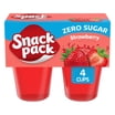 Snack Pack Sugar Free Cherry Flavored Juicy Gels, 4 Count Food Snack ...