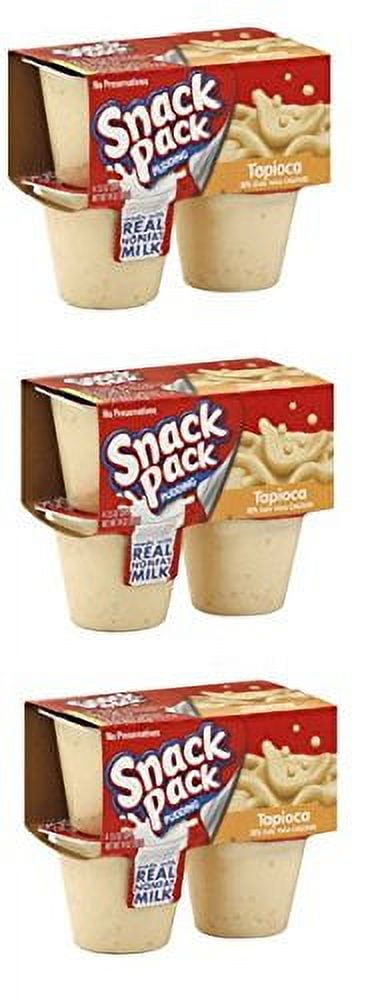 Nonfat Milk Snack Packs, Tapioca and Pudding Cups, 4 Count, 13 Oz ...