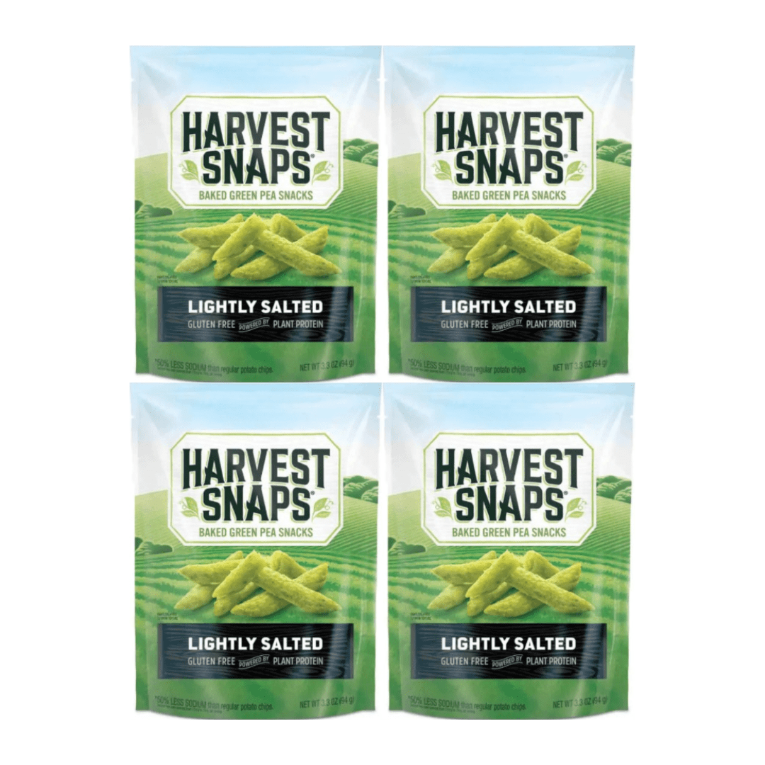 Harvest Snaps, Veggie Chips, 4-Pack, Lightly Salted Healthy Snacks ...
