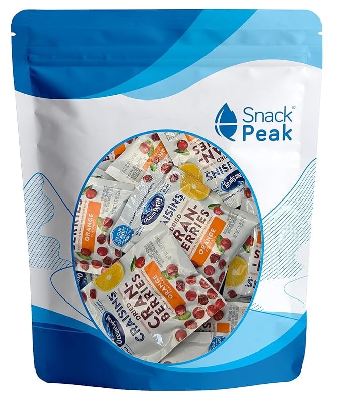 Snack Peak Dried Cranberries Individually Wrapped Packets – 10 Count ...