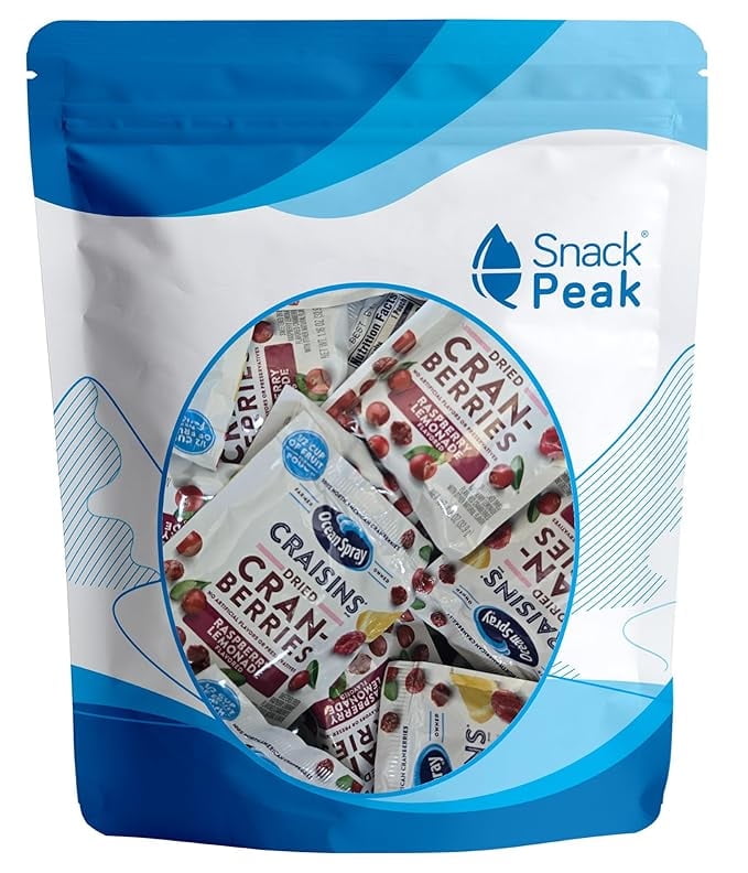 Snack Peak Dried Cranberries Individually Wrapped Packets – 10 Count ...