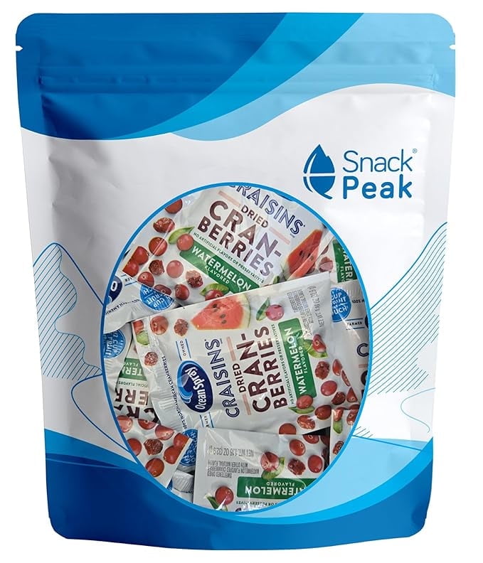 Snack Peak Dried Cranberries Individually Wrapped Packets – 10 Count ...
