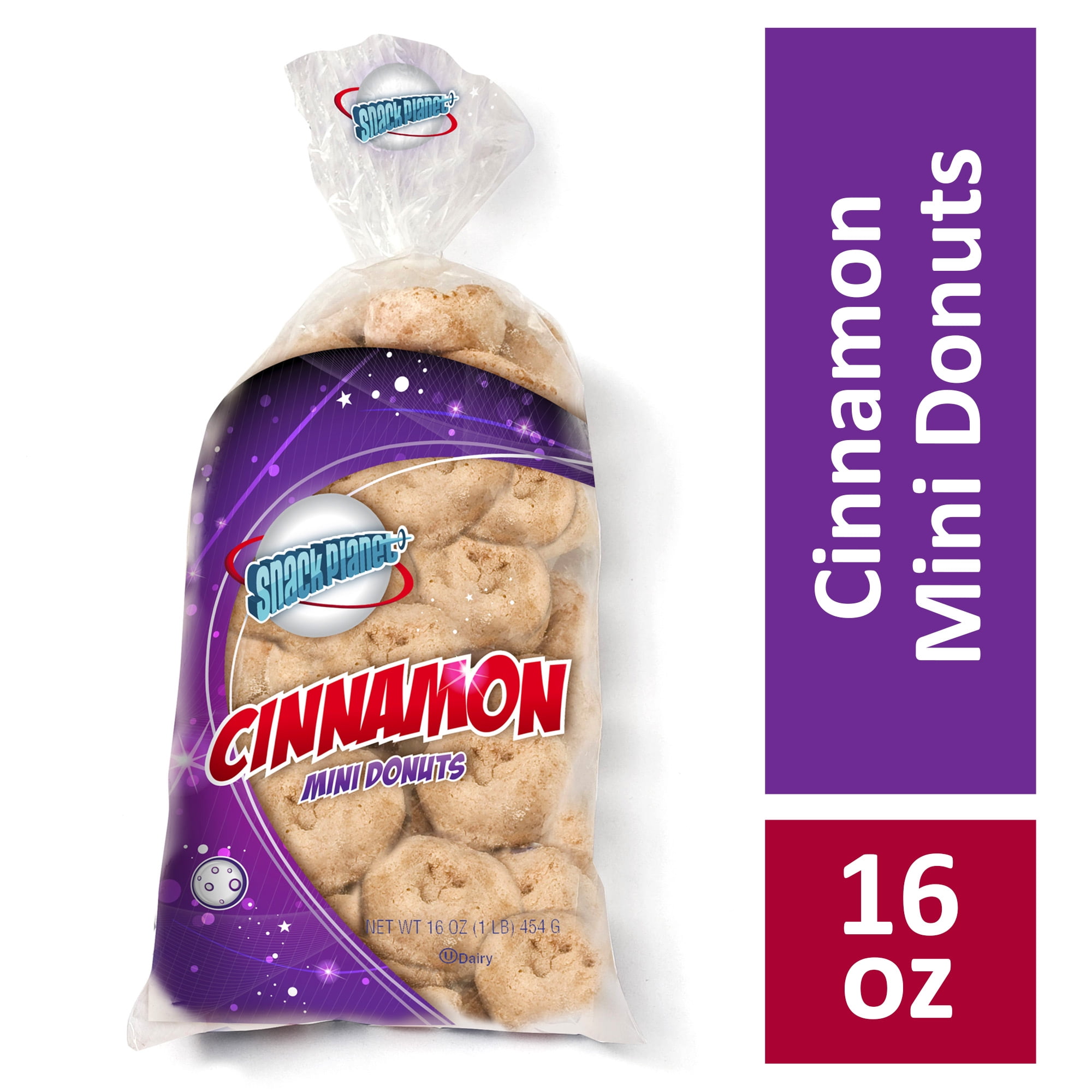 Snack Planet Cinnamon Mini Donuts, 16 oz. - Walmart Business Supplies