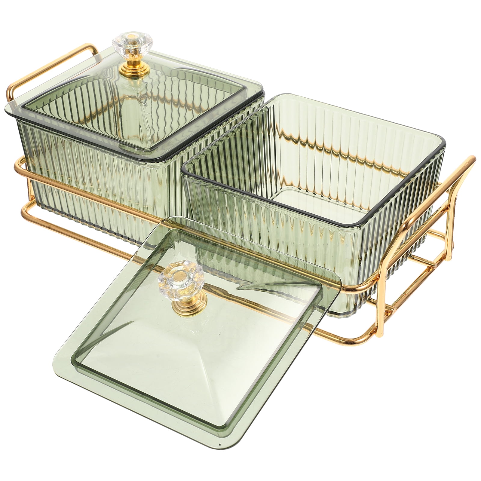 Snack Plate Multi-grid Storage Home Divided Dish Veggie Tray with Food ...