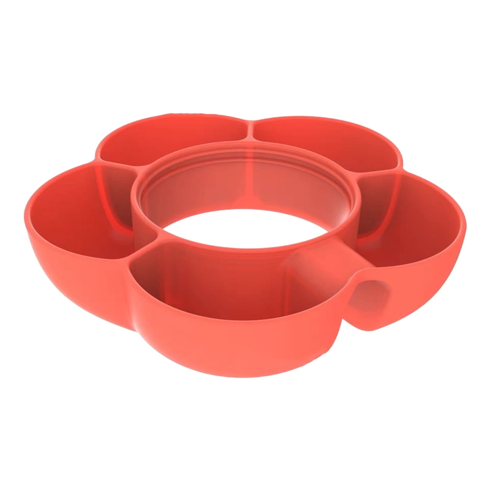 Snack Plate for Cup | Silicone 5 Divided Snack Tray | Cup Snack Ring ...