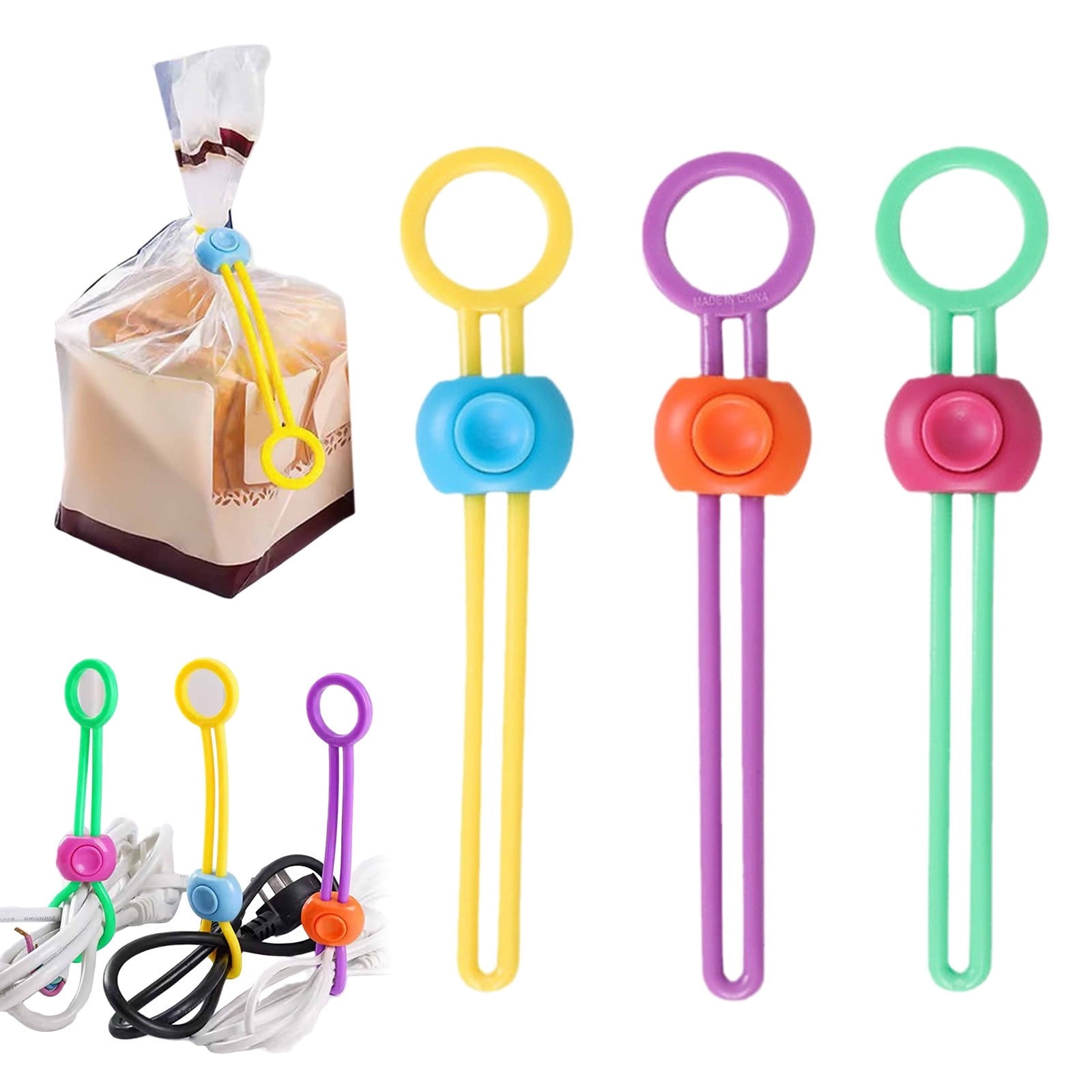 Snack Sealing Rope Colorful Sealing Strap Food Preservation Sealing ...