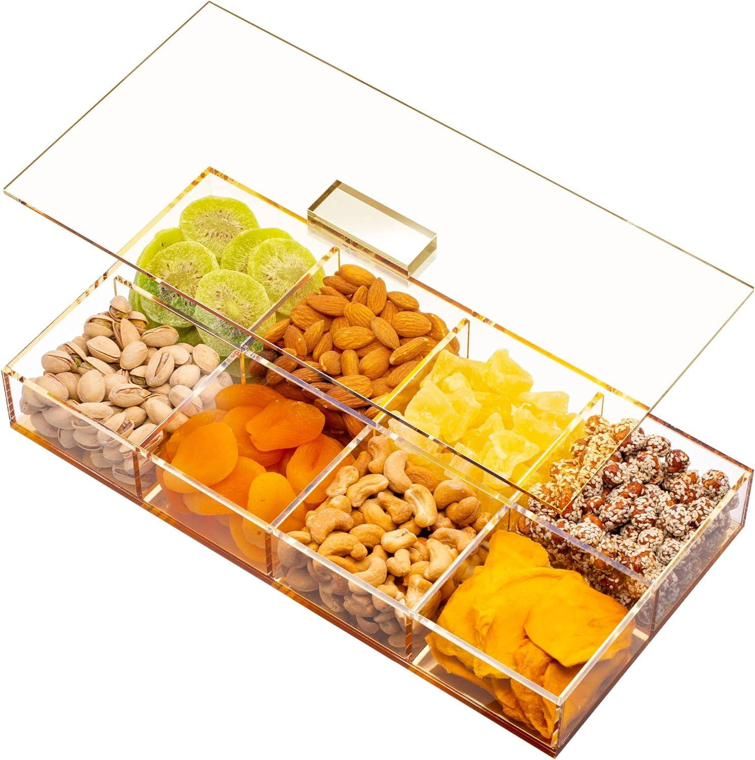 Snack Serving Tray Gift Box - Empty Divided Appetizer Serving Tray Set ...
