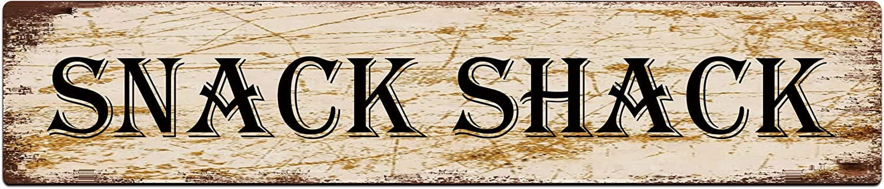 Snack Shack Metal Tin Signs - Exquisite Wall Art Decor Inspirational ...