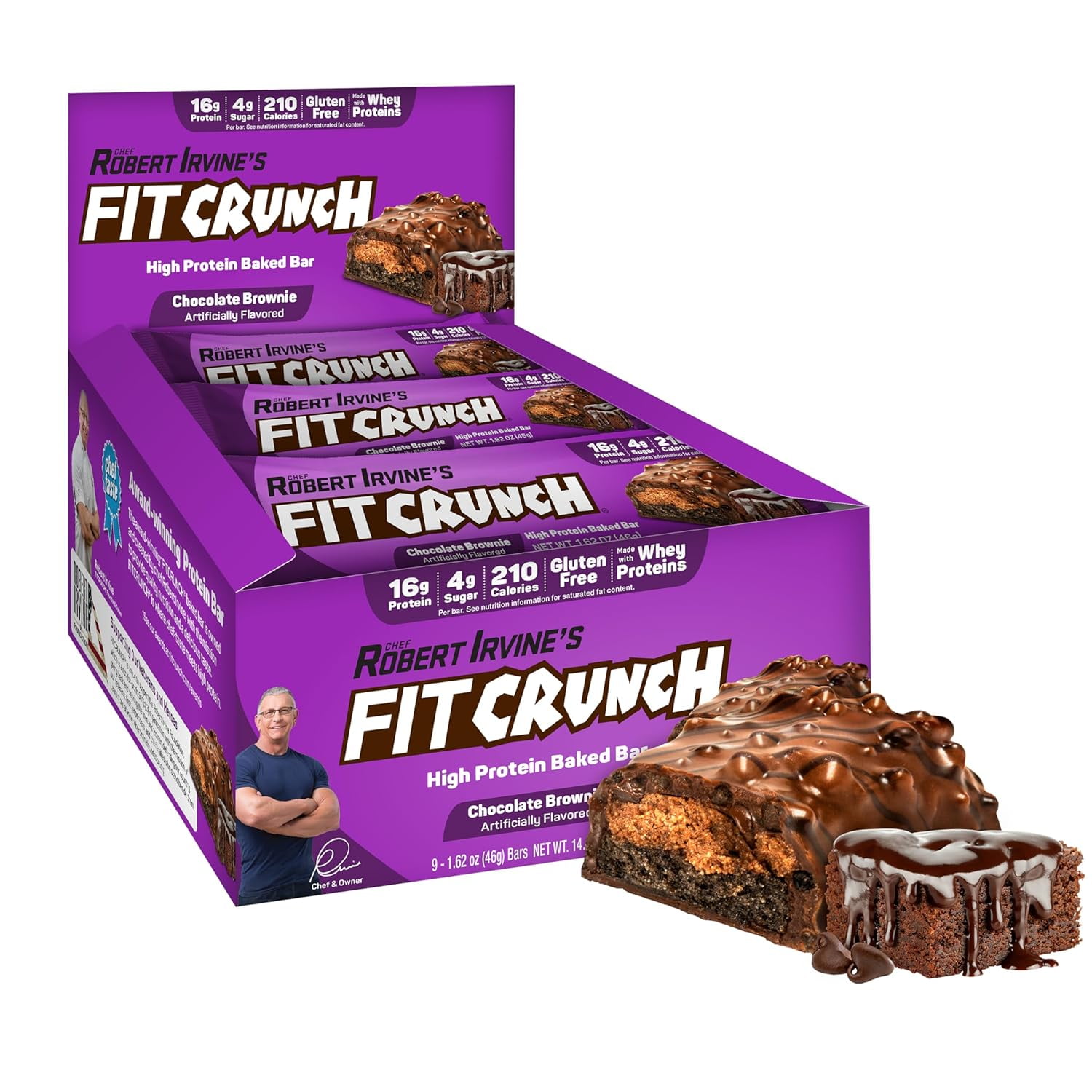 Snack Size Protein Bars, Designed By Robert Irvine, 6-Layer Baked Bar ...
