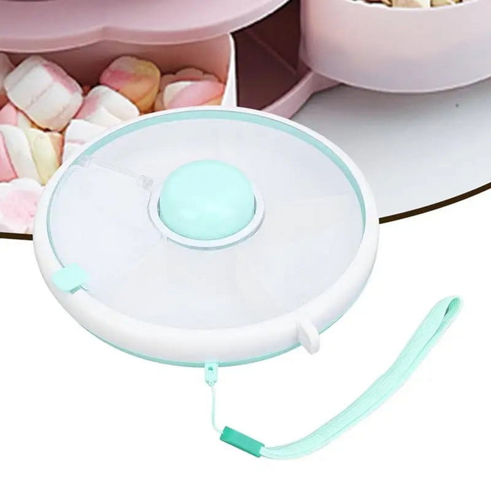 Snack Spinner Rotating Snack Box Portable Melon Candy Seeds Organizer ...