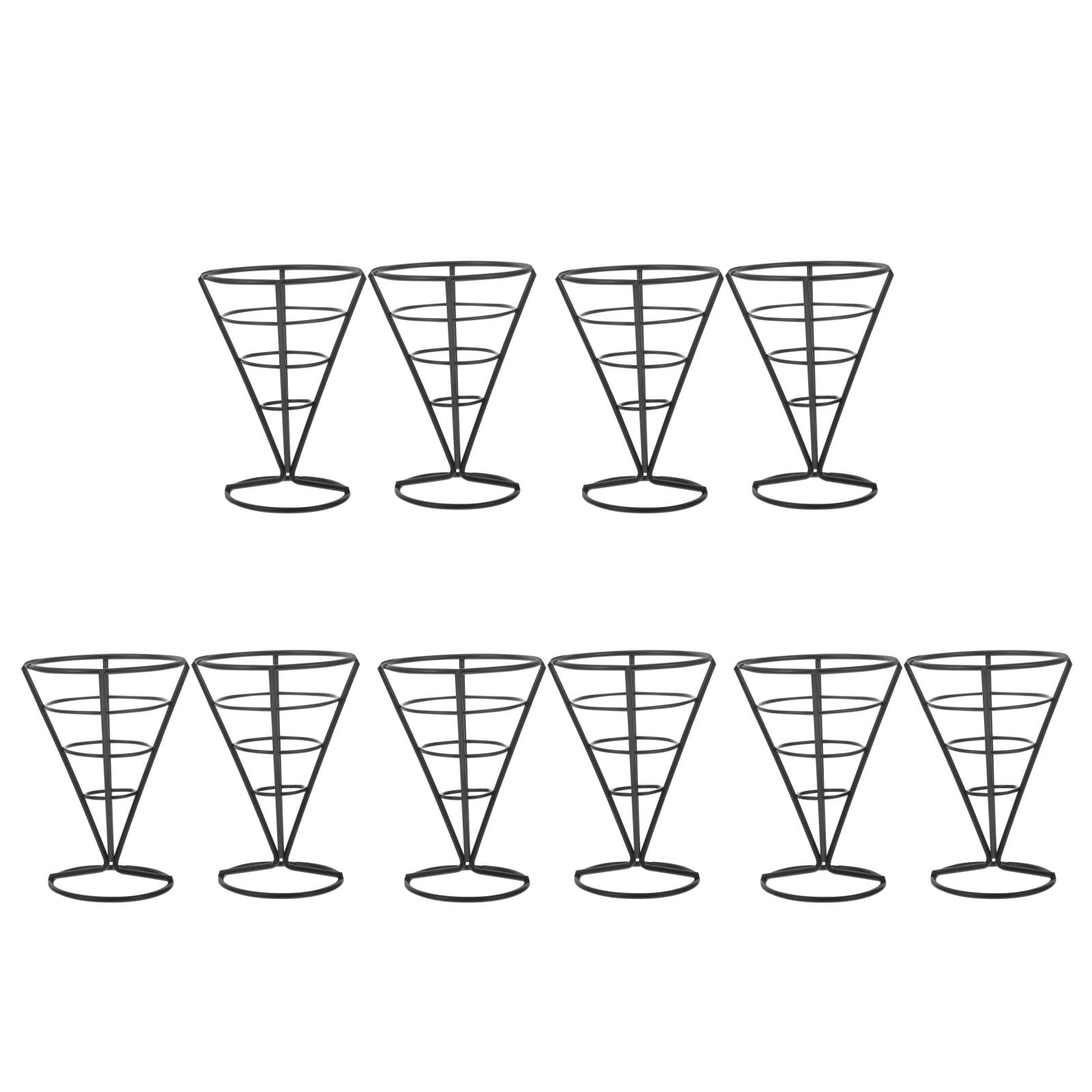 Snack Stands,10 Pcs French Fries Stands Cone Basket Fry Holders Snack ...