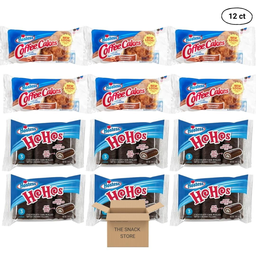 The Snack Store Variety Pack | Hostess Coffee Cakes Cinnamon Streusel 2 ...