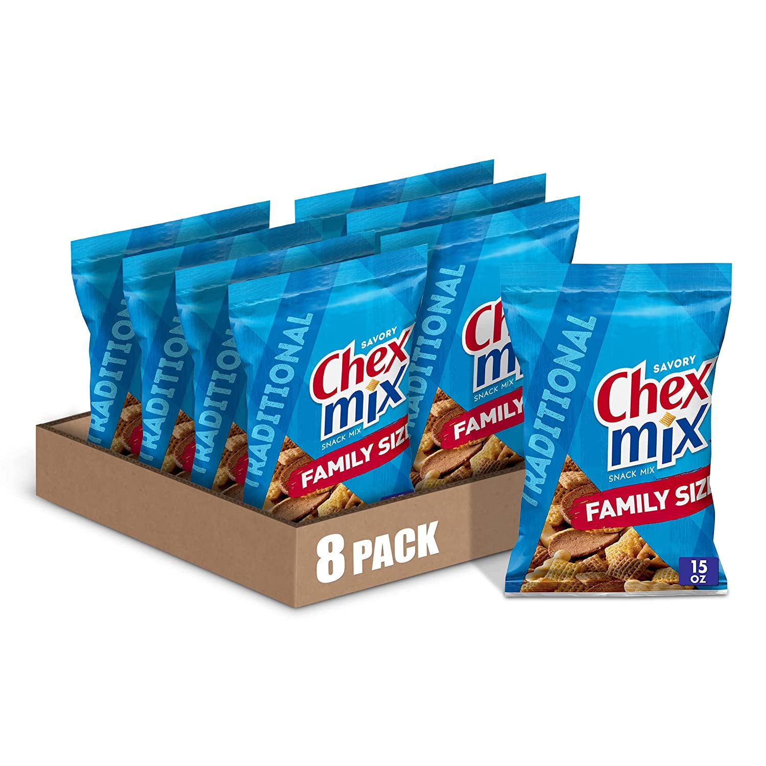 Snack , Traditional, Savory Snack Bag, Family Size, 15 oz (Pack of 8 ...