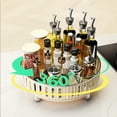 Snack Tray 5 Section Serving Platter - Plastic Candy Nut Container ...