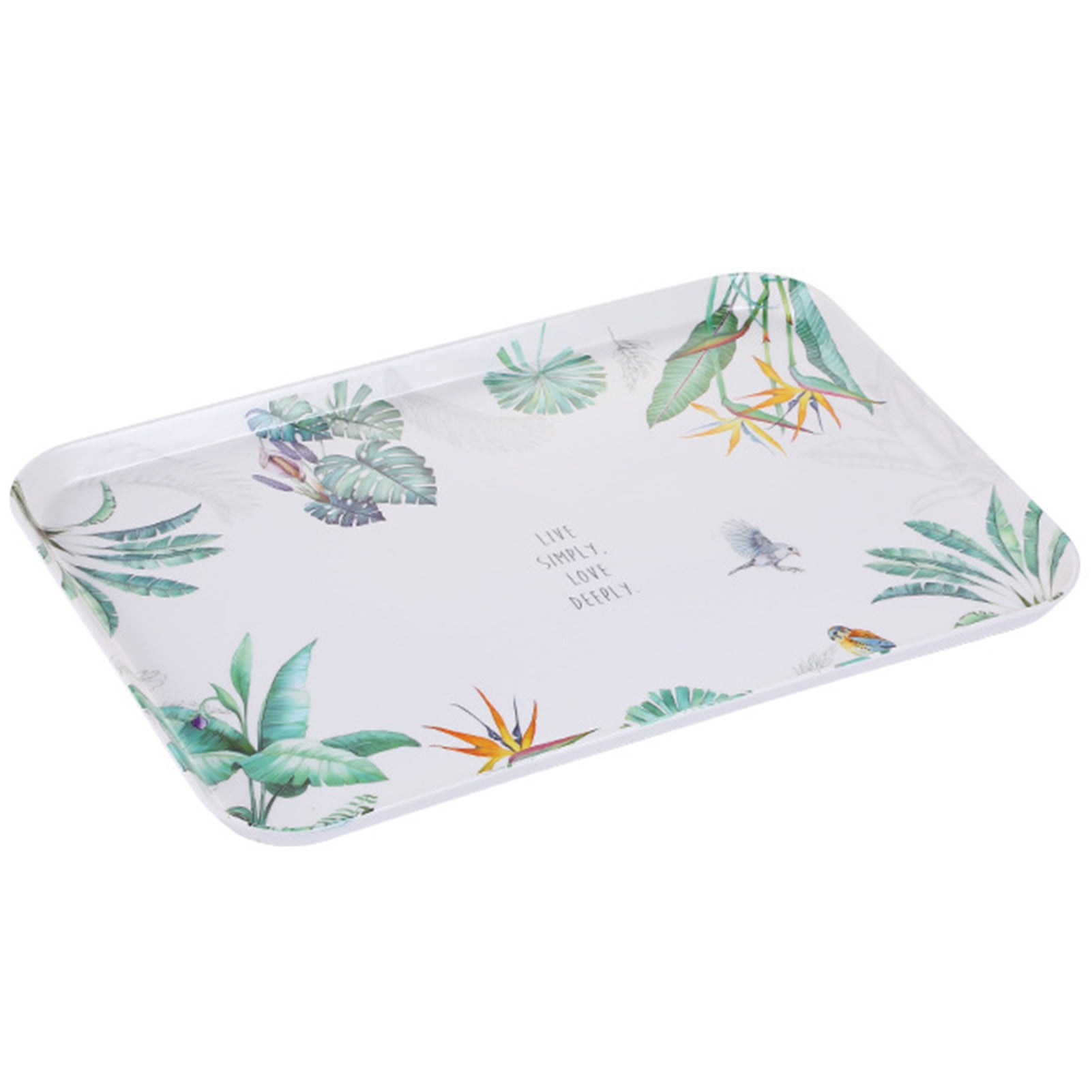 Snack Tray Floral Design Heat Resistant Display Melamine Cherry Blossom ...