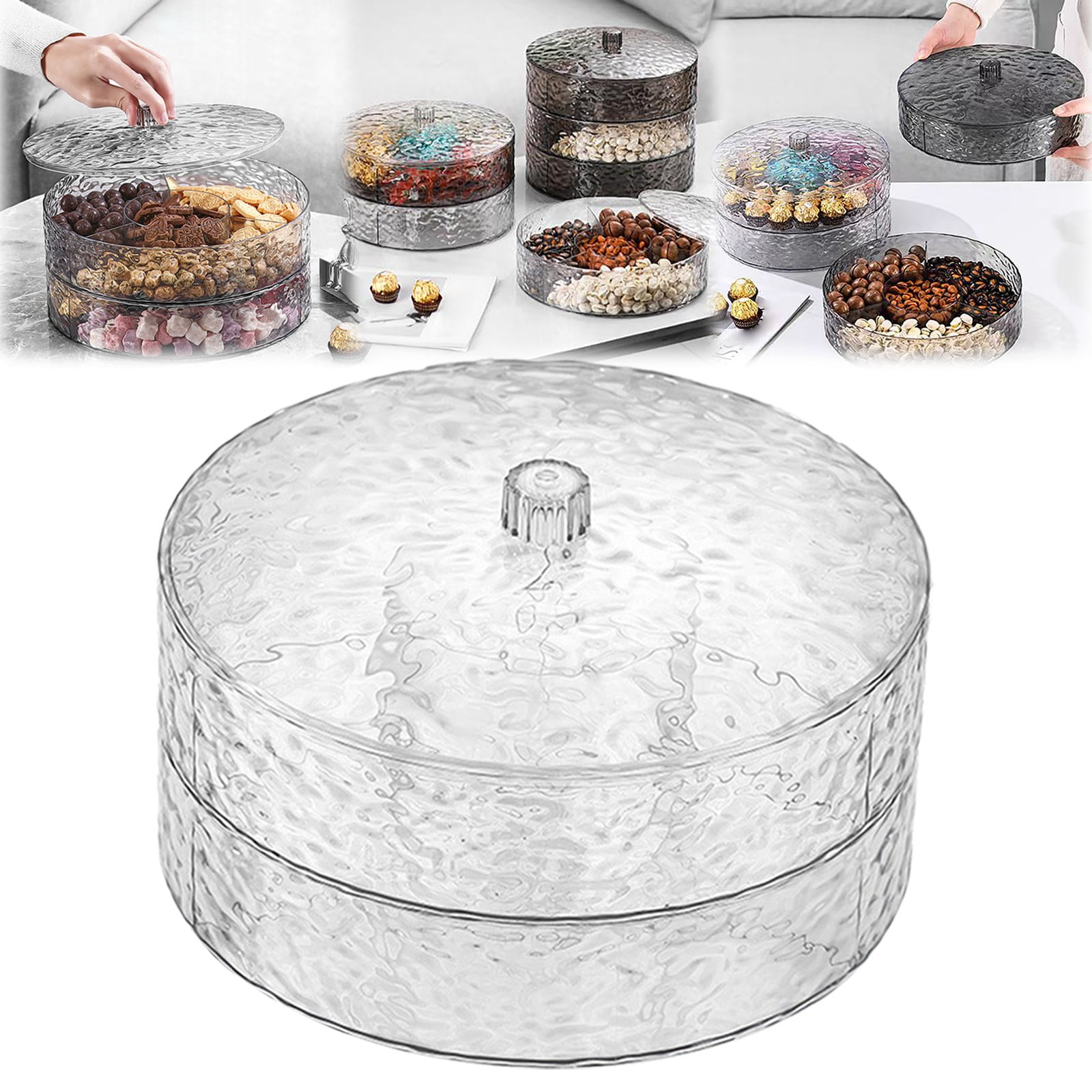 Snack Tray With Lid | Snack Tray Container | Large Capacity Split Type ...