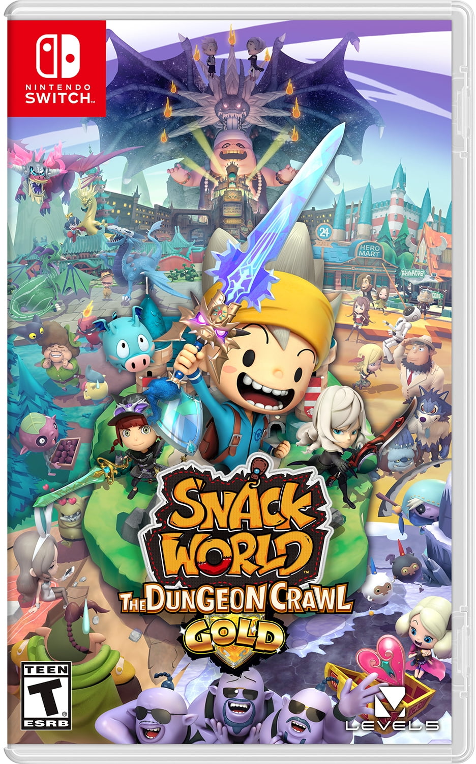 Nintendo, Game, Snack World The Dungeon Crawl Gold, Nintendo Switch ...