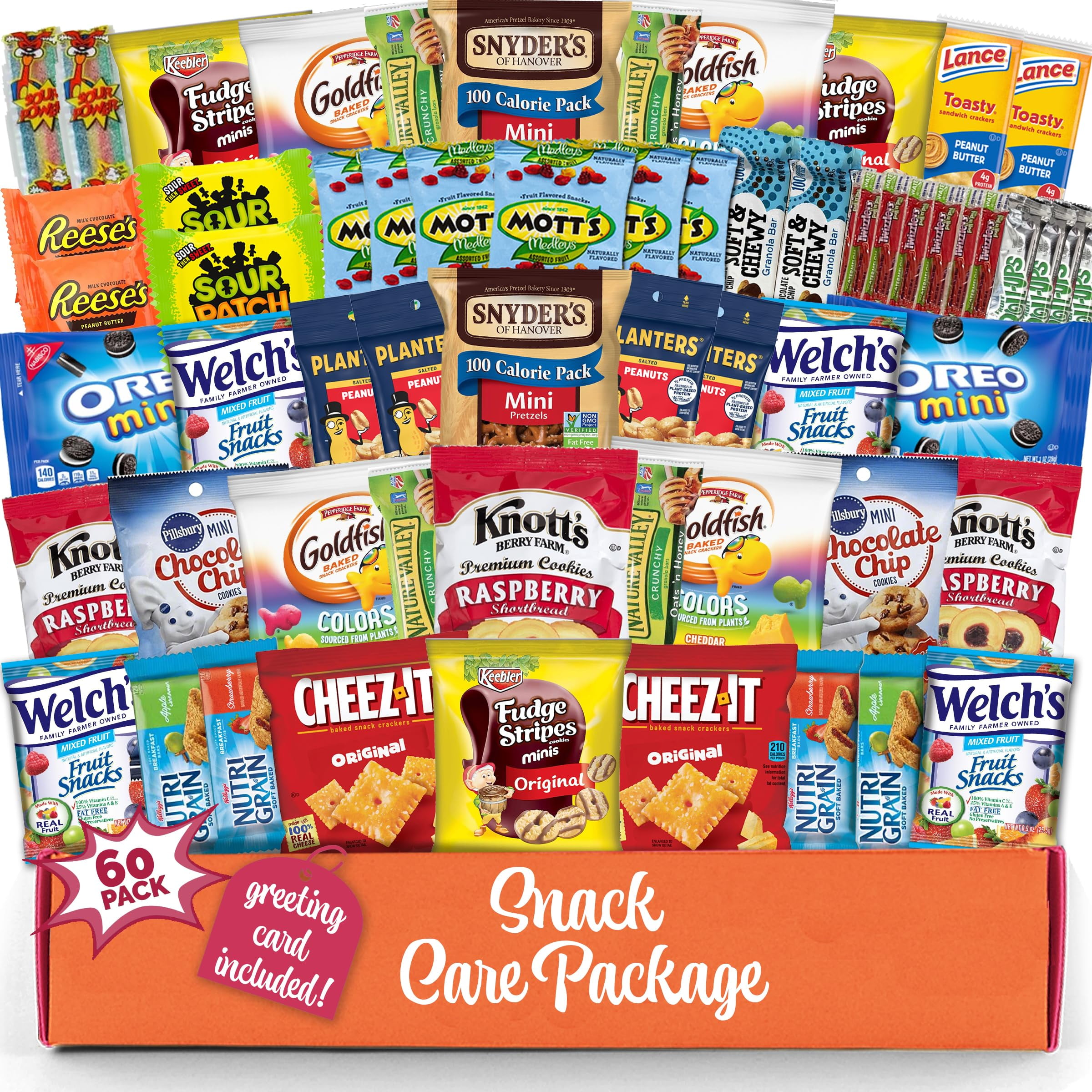 Snack box care package DHF10 Candy christmas Variety Pack snack Box (60 ...