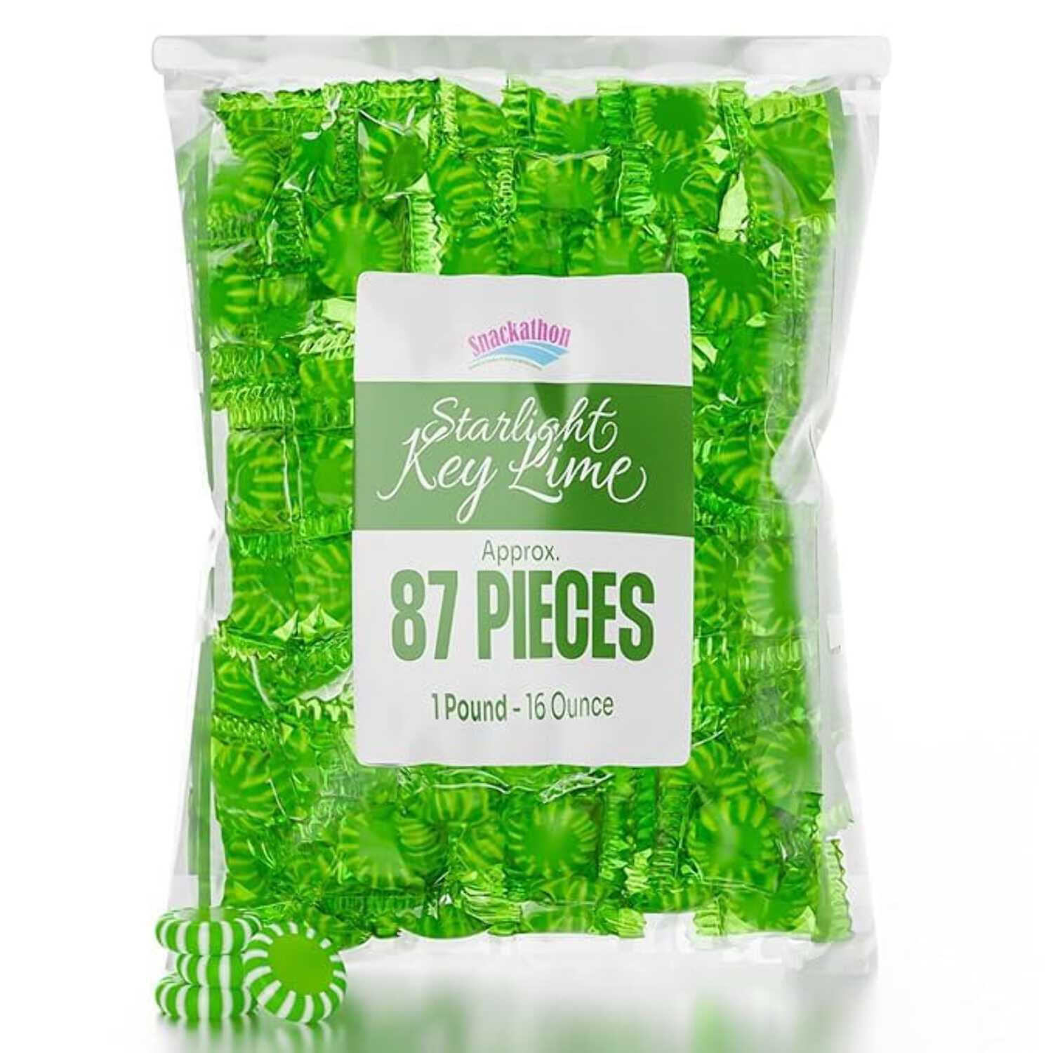 Snackathon Starlight Hard Candy, Key Lime Flavor, Individually Wrapped ...